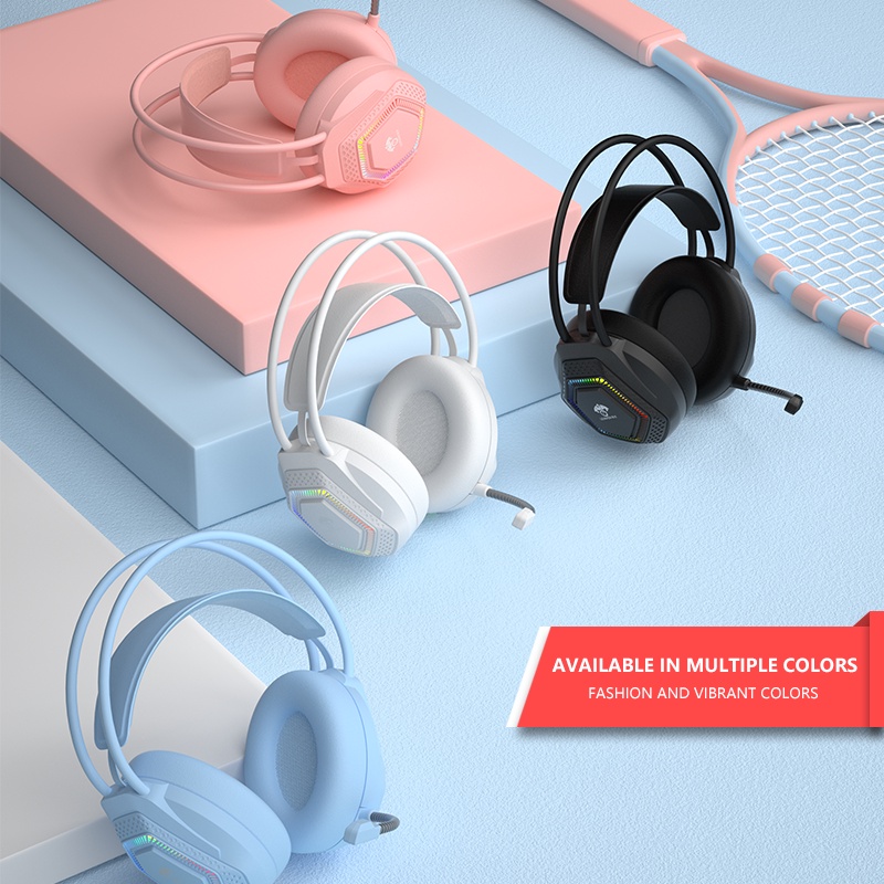 24H เรือ Leaven G70 headset gaming หูฟัง 7 1 RGB เรืองแสง สาย หูฟังตัด ...