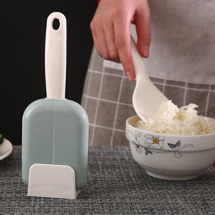 Rice Spoon Holder Stand 1 Piece, Green 【訳あり】
