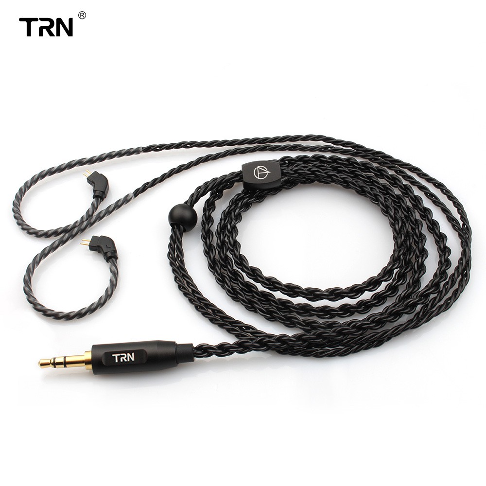 TRN 3.5mm MMCX/2Pin Connector 6 Core High Purity Copper Cable For TFZ TRN X6/V30/V80/IM1 KZ AS10 ...