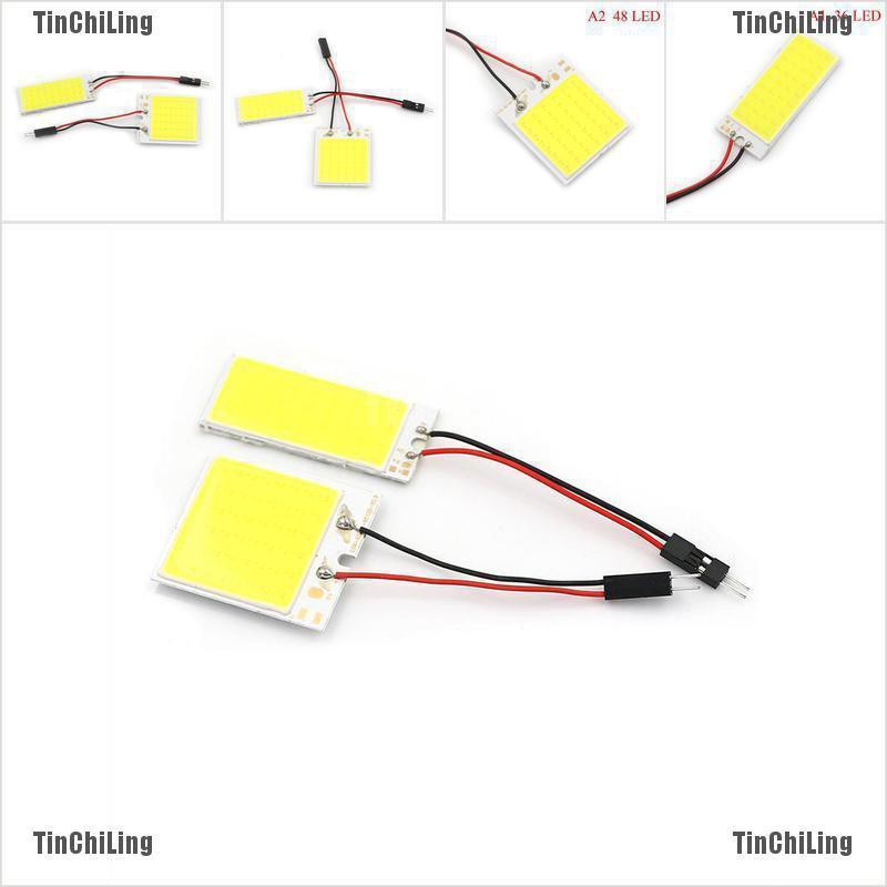 TinChing 36/48 smd cob led 12v white light car interior panel lights ...