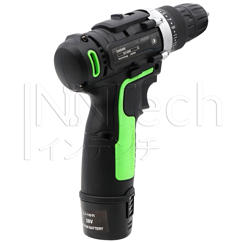 InnTech สว่านไร้สาย 28V รุ่นแบตเตอรี่ 2 ก้อน สว่าน สำหรับเจาะไม้ เหล็ก ขันน็อตสกรู ปรับสปีดได้ ...