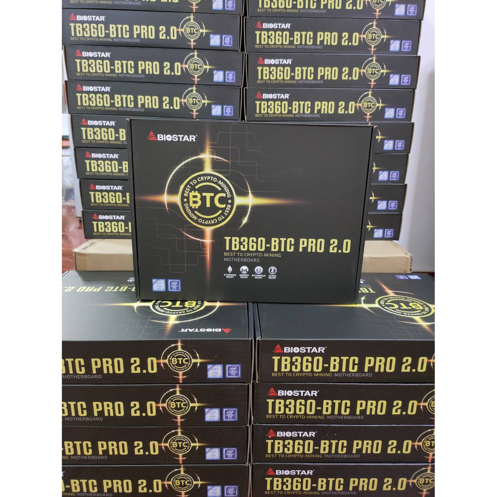 เมนบอร์ด BIOSTAR TB360-BTC PRO 2.0 เสียบได้ 12 GPU ของใหม่ประกัน 1 ปี เมนบอร์ดไม่รวม CPU ค่ะ ...