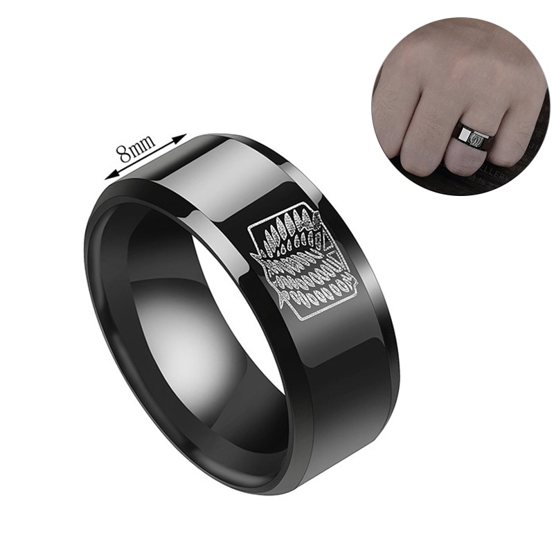 Anime Attack on Titan Ring Levi Ackerman Coslay ro Scout Regiment Wings ...