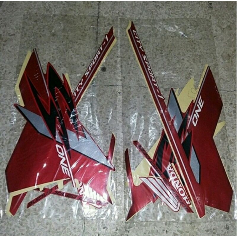 สติกเกอร์ สีแดง สําหรับ honda CS one - area_sticker.th - ThaiPick