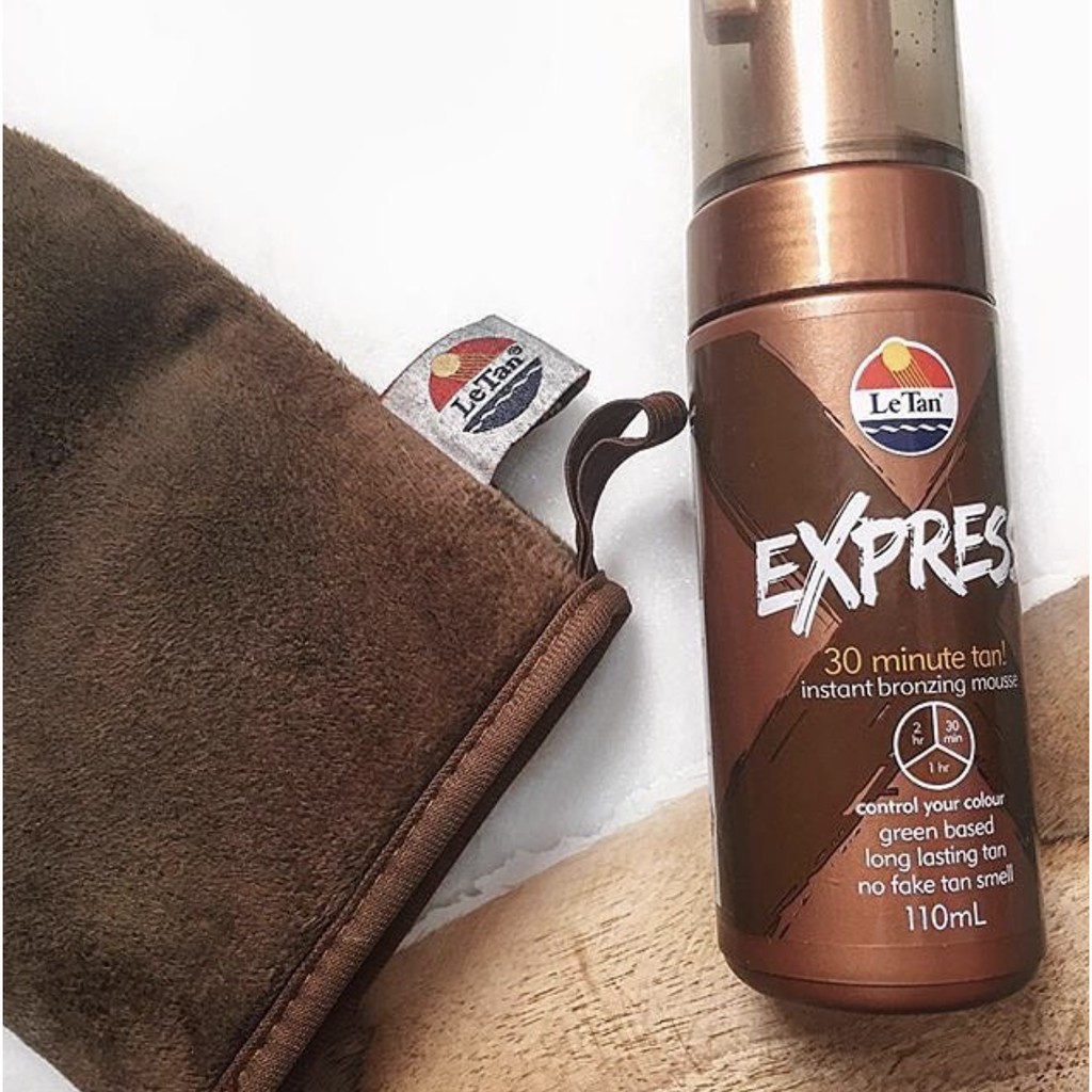 LETAN EXPRESS TAN FOAMING MOUSSE 110ML (สูตรเร่งด่วน) ครีมโลชั่นผิวแทน ...