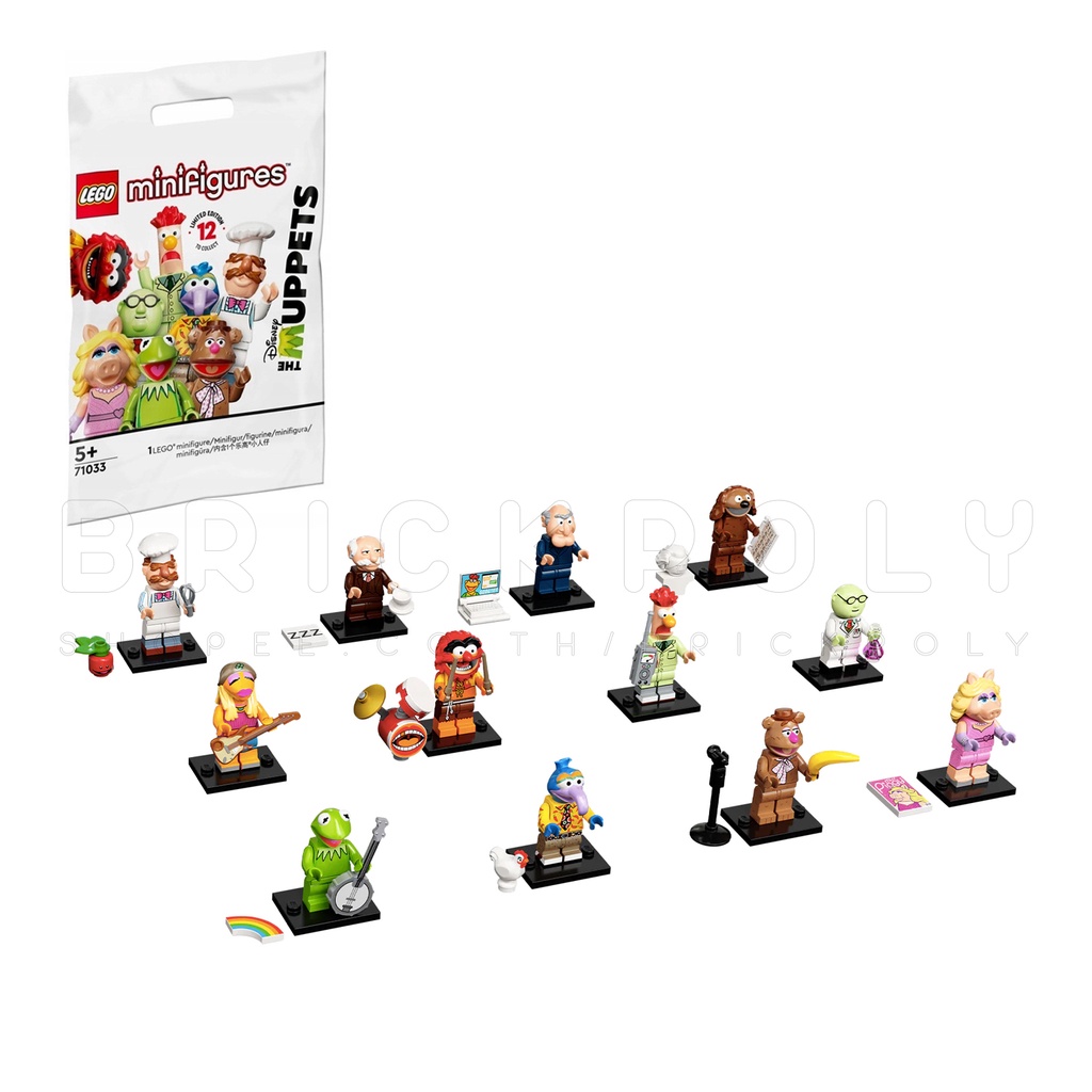 71033 : LEGO Minifigures The Muppets ครบชุด 12 ตัว (สินค้าถูกแพ็คอยู่ใน ...