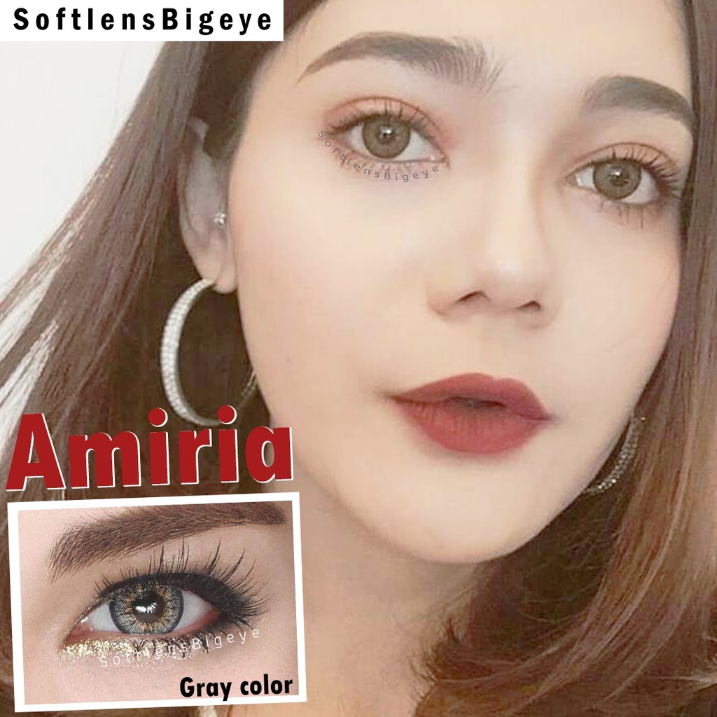 คอนแทคเลนส์ รุ่น Amiria ( Bigeye ) Eff 17 ยี่ห้อ Pretty Doll สายตาสั้น ...