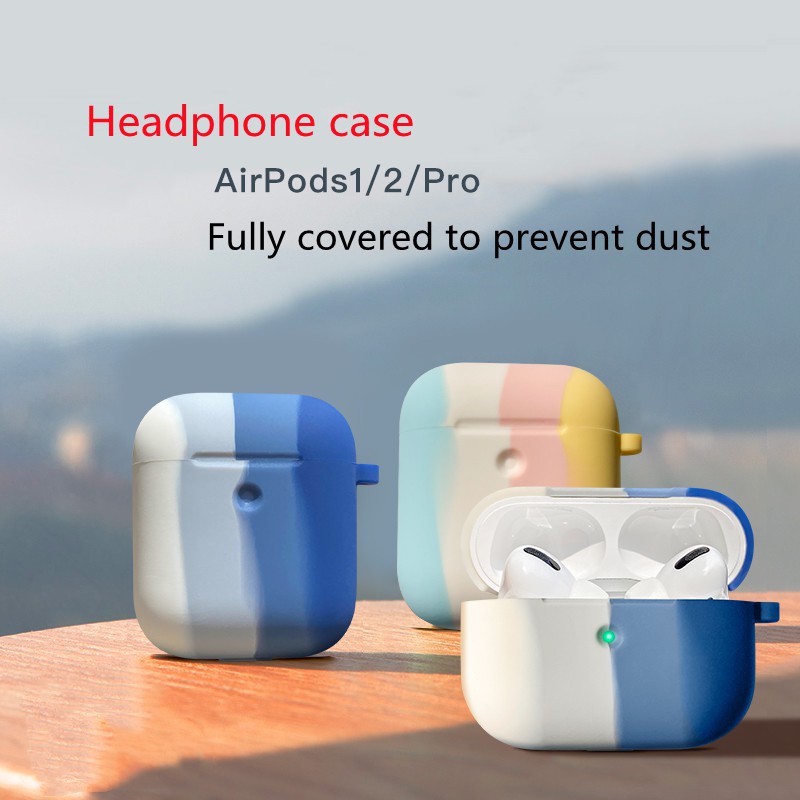 New Rainbow AirPods Earphone Case Flower Hanging Chain AirPods Wireless ...