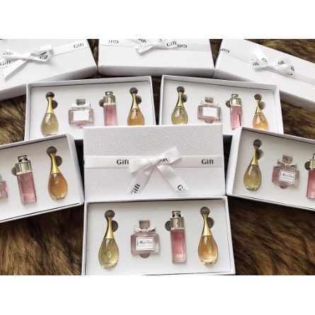 Dior 4 in 1 Authentic 5ml Miniature Gift Set (White Box) น้ำหอมสำหรับผู้หญิง - fashion_cm - ThaiPick