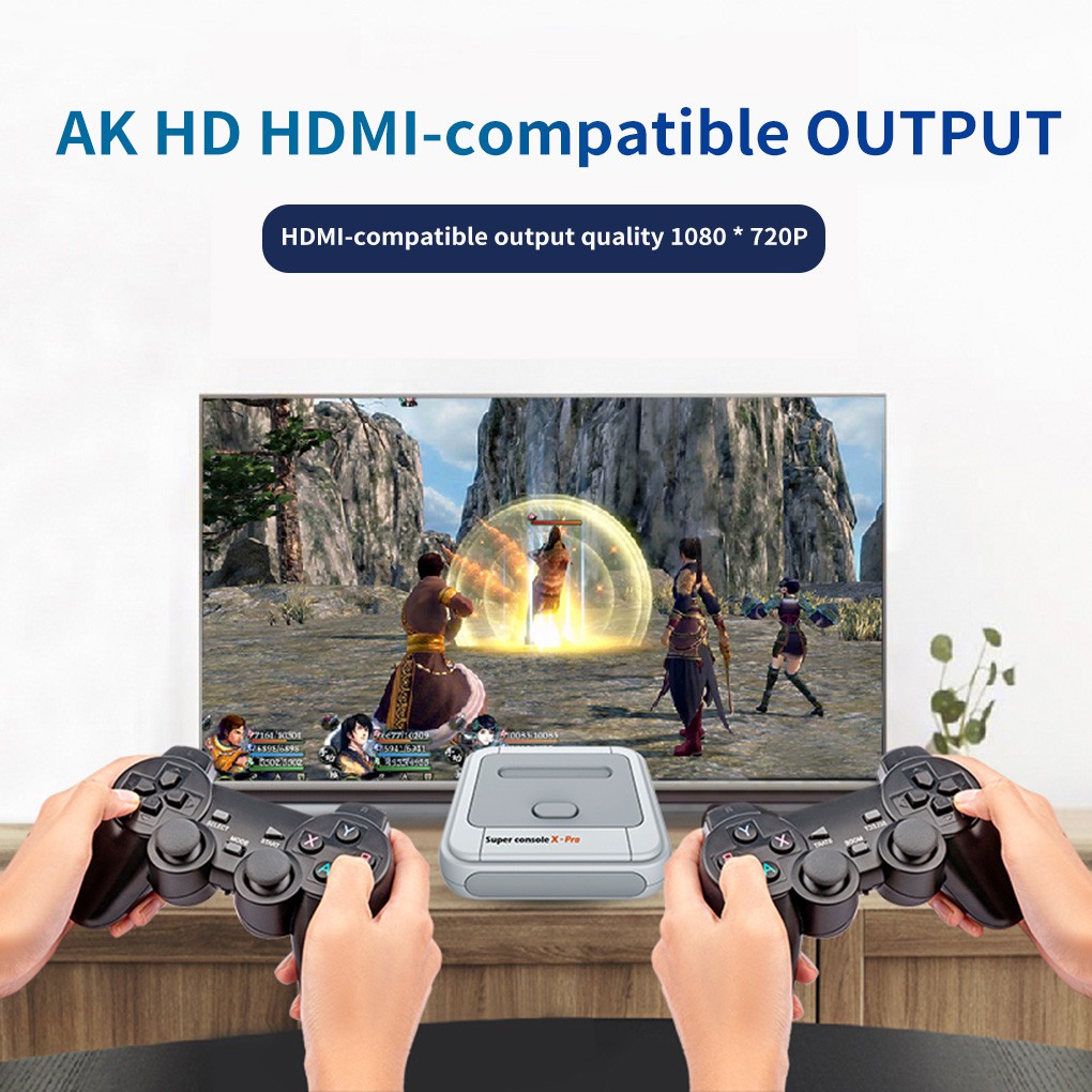 S905X WiFi 4K HD Super Console X Pro 50+ Emulator 50000+ Games Retro Mini TV Box Video Game ...