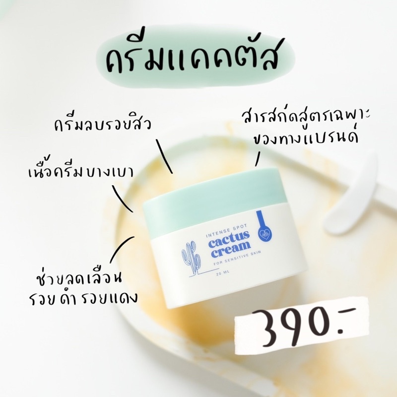 แบบกระปุก ครีมแคคตัส Cactus cream ครีมลดรอยสิว รอยแดง รอยดำ สำหรับผิว ...