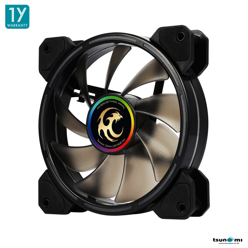 พัดลมระบายความร้อน Tsunami Tron Series cRGB Cooling Fan X5 (รับประกัน ...