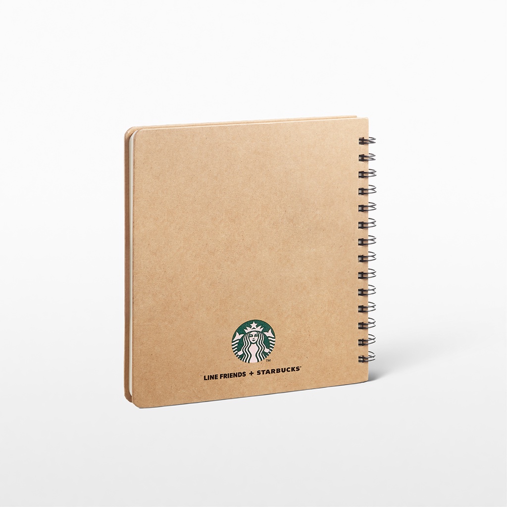 Starbucks LINE Friends Brown Earth Day Notebook สมุดโน๊ตบุ๊คสตาร์บัคส์ ...