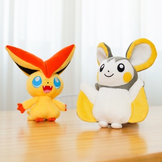 Pokemon 20cm Cute Plush Toys Kawaii Tepig Emolga Victini Deer Anime ...