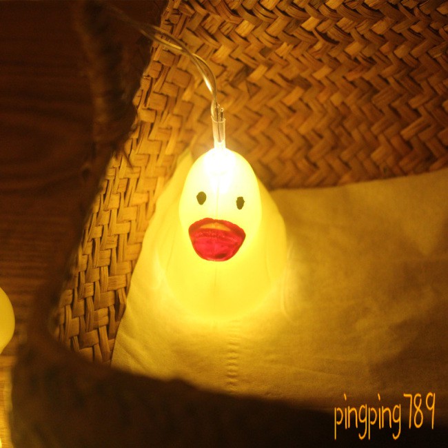 ดี LED String Lights Plastic Yellow Duck Battery Fairy Light Christmas ...