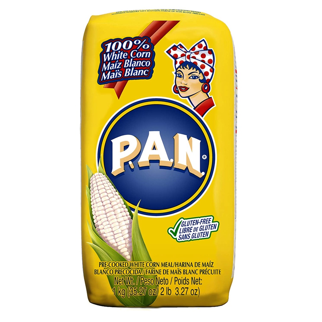 ป้าน แป้งข้าวโพด 1 กิโลกรัม - PAN Corn flour 1kg pre cooked white corn ...