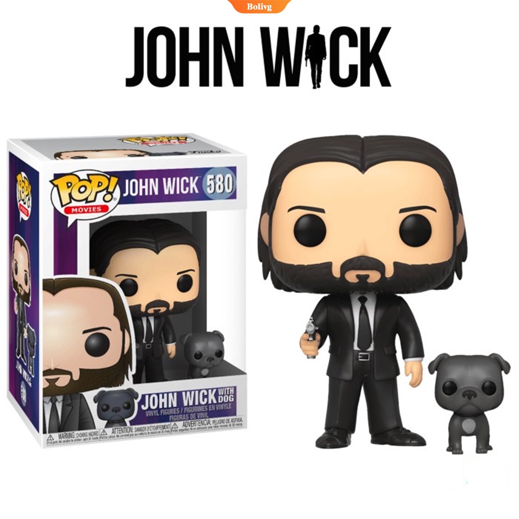 Funko Pop! โมเดลตุ๊กตาฟิกเกอร์ John Wick - John Wick พร้อมกล่องป้องกัน ...