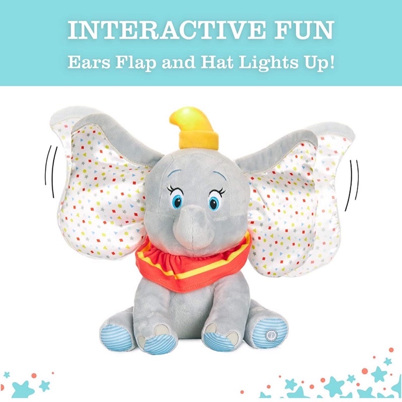 พี่ดัมโบ้ หูกระดิกตามเพลง Dumbo Animated Plush with Music Flapping Ears ...