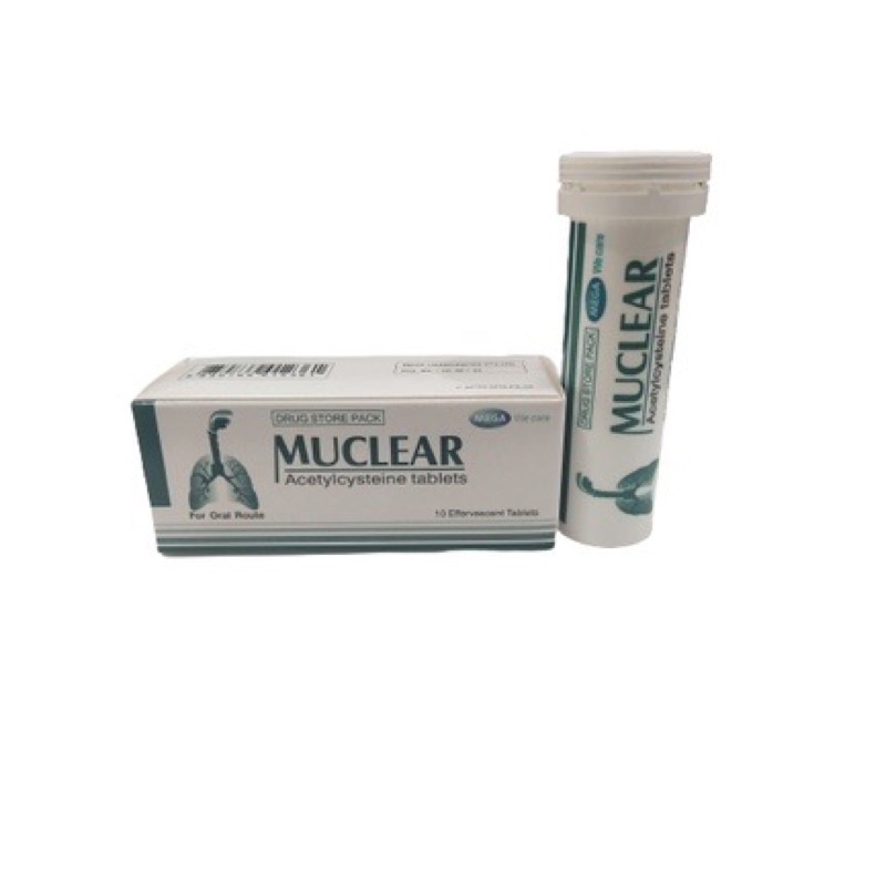 Muclear มิวเคลียร์ หลอด 10 เม็ด ละลายเสมหะ - hunsapharma - ThaiPick