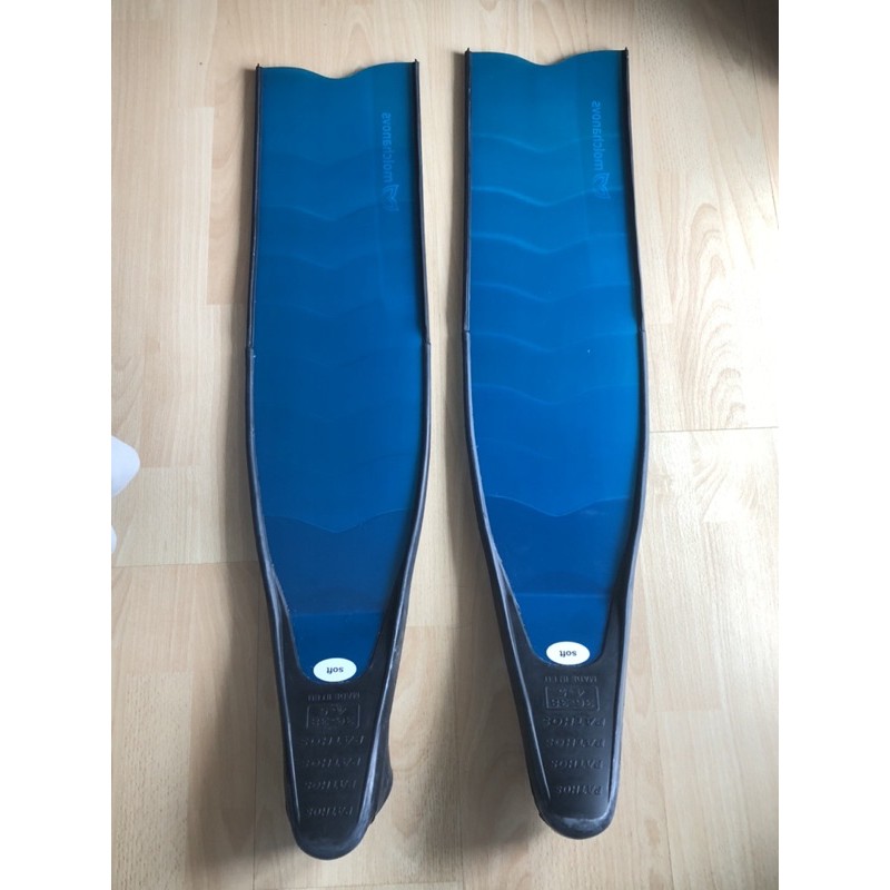 NEW MOLCHANOVS FIBREGLASS BIFINS (F1) WITH PATHOS FOOT POCKETS SIZE 36 ...