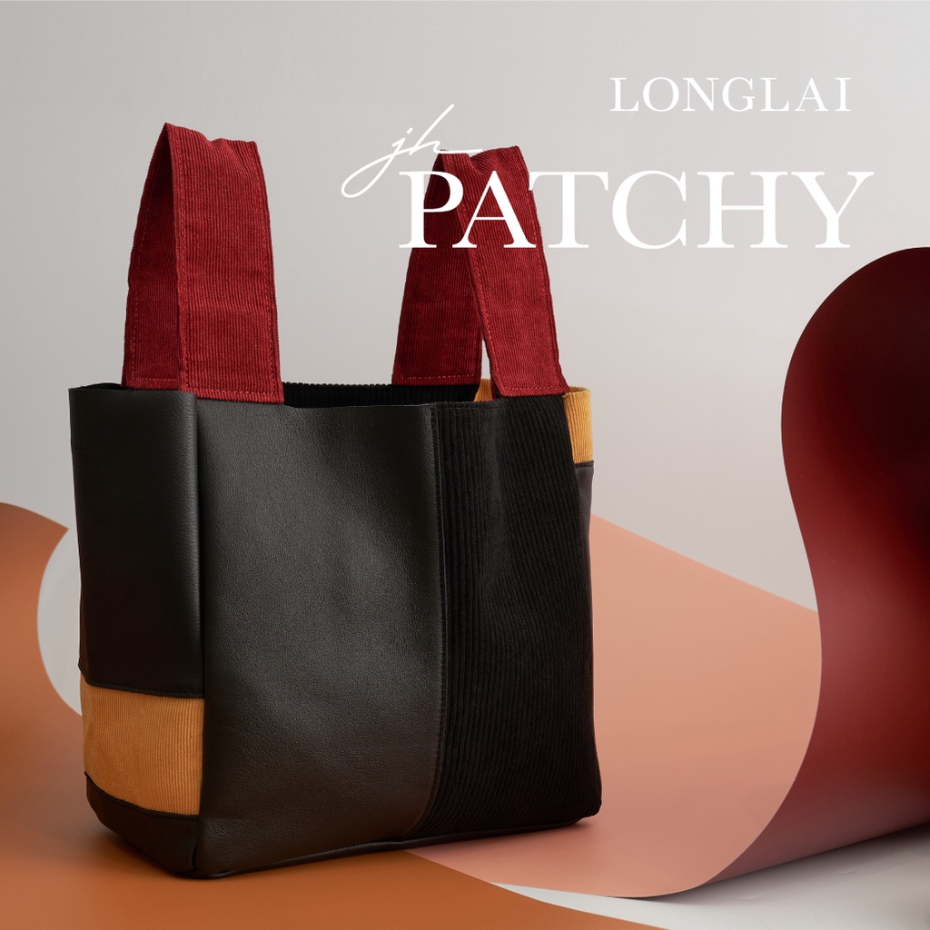 LONGLAI JEKYLL HYDE SMALL TOTE BAG-PATCHY - longlaileather - ThaiPick