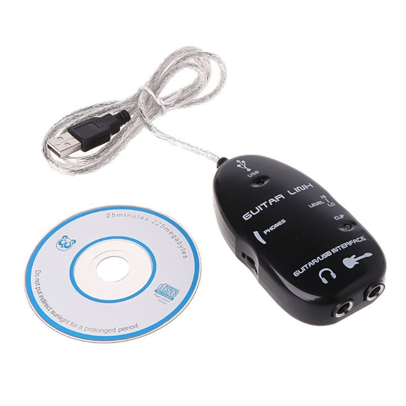 USB guitar cable recording adater sound layer card effects interface ...