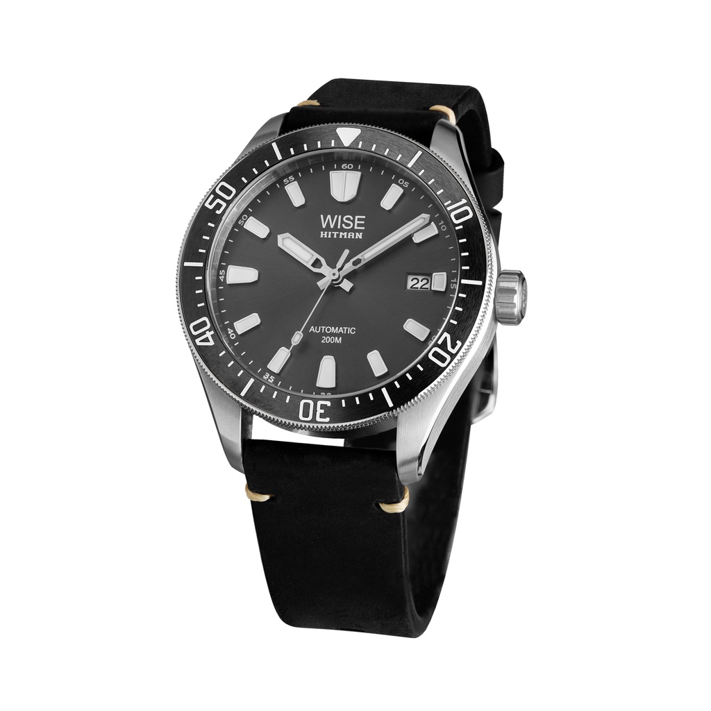 WISE รุ่น HITMAN Automatic 200 m. นาฬิกาผู้ชาย รหัส HIT13 set สายหนัง ...