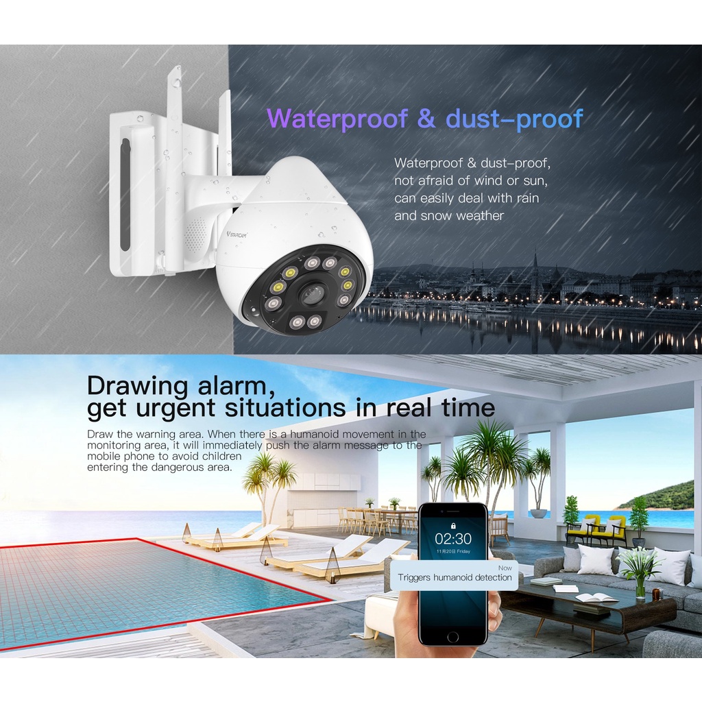 VSTARCAMCS69 SUPER HD 1296P 3.0MegaPixel H.264 WiFi iP Camera กล้องวงจรปิดกันน้ำ - vstarcam_shop ...