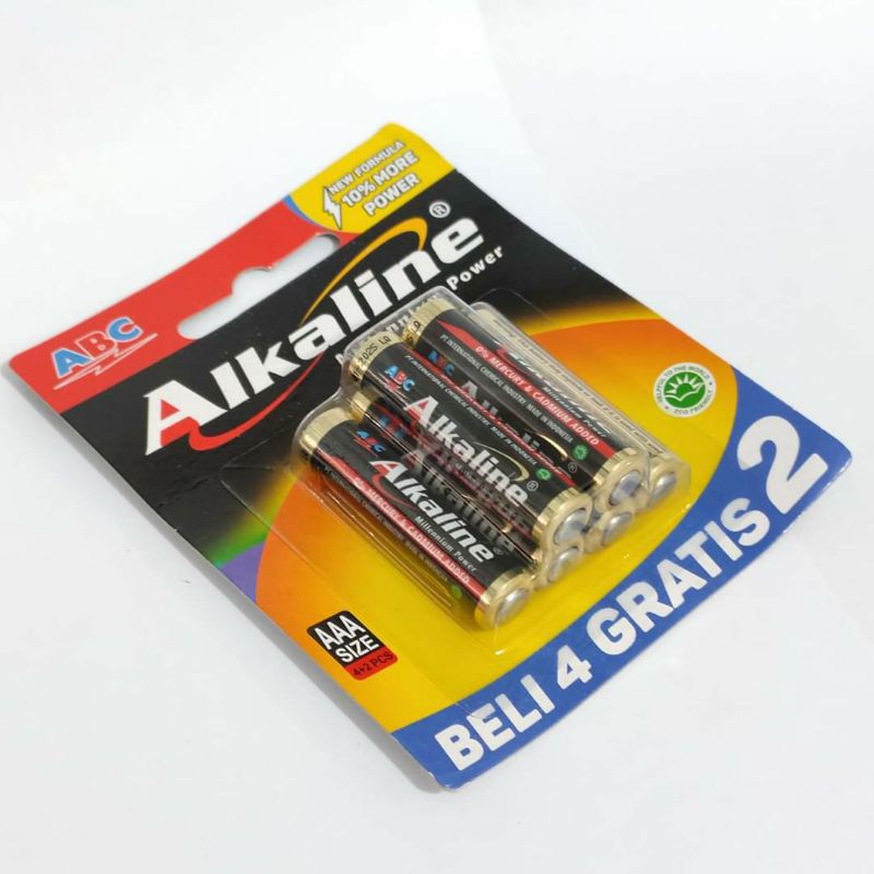 ของแท้ ABC ALKALINE AAA A3 แบตเตอรี่ 6 ชิ้น ABC A3 ของแท้ - mazswitea ...