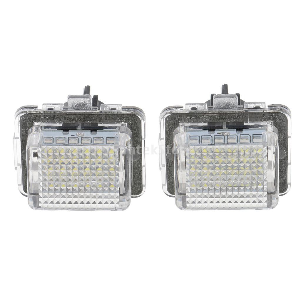 หลอดไฟป้ายทะเบียนรถหลอดไฟ Led 2 Mercedes Benz C W 204 E W 212 S W 221 ...