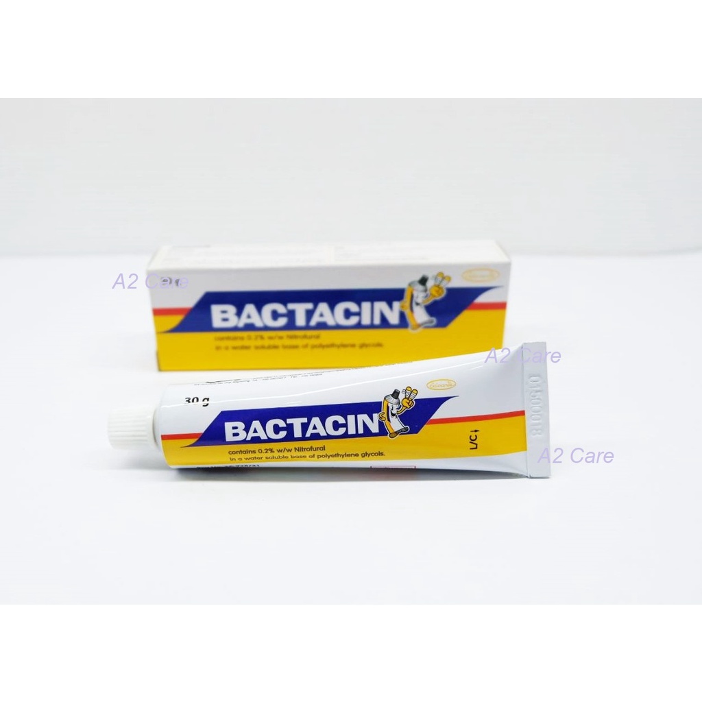 Bactacin Cream 15 กรัม 30 กรัม ขี้ผึ้งใส่แผล สำหรับคนและสัตว์เลี้ยง แบค ...