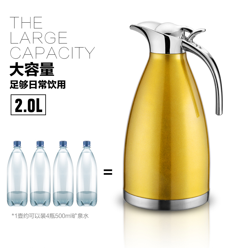 Airer thermal insulation pot household 304 stainless steel super long thermal insulation large ...