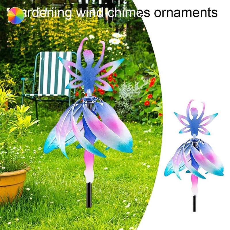 Cute Ballet Elves Windmill Garden Decoration Gift Decoration Bicycle ...