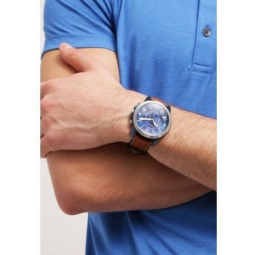 Fossil Fs5151 Fs 5151 Grant Chronograph Navy 44มม.- นาฬิกาข้อมือสําหรับ ...