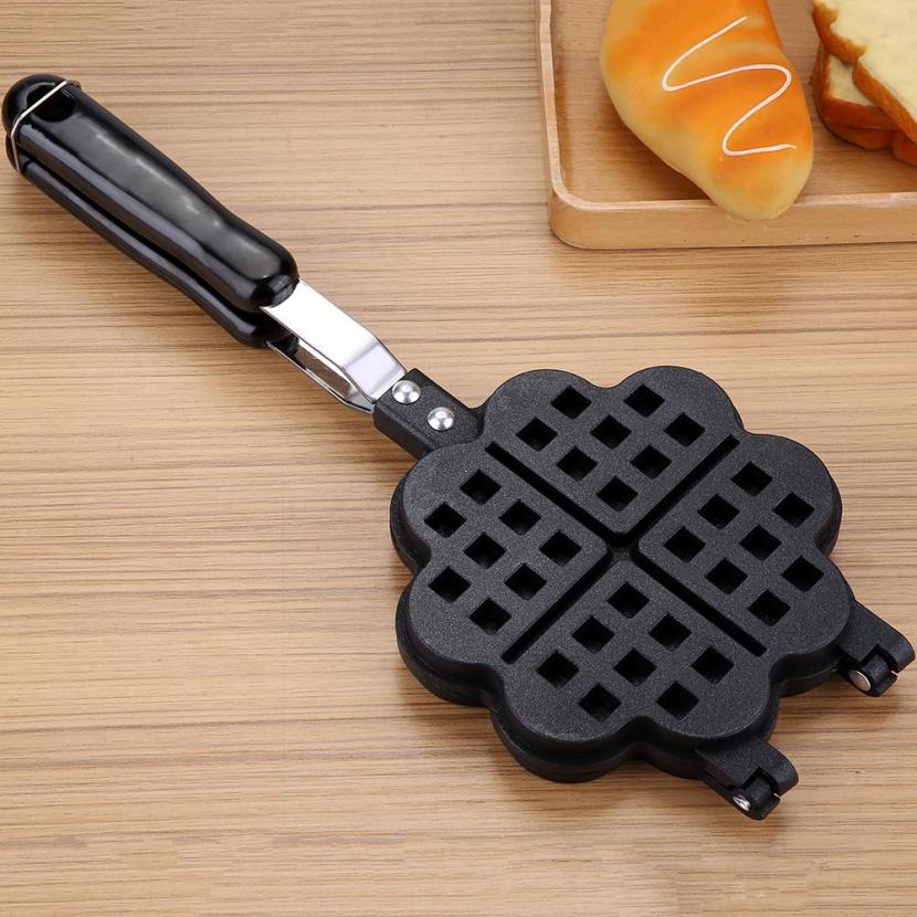 Kitchen Heart Shape Household Gas Non-Stick Waffle Maker Pan UULO ...