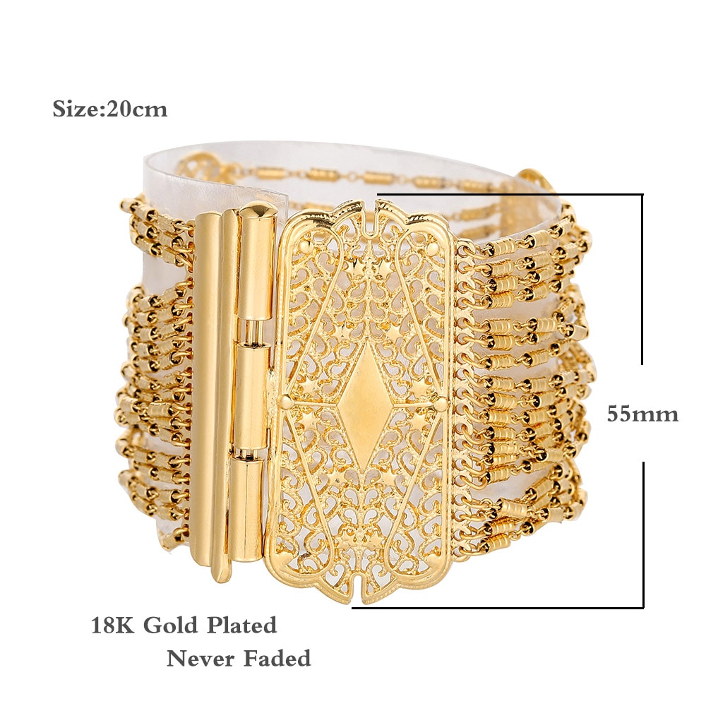please COD Hollow Wide Cuff Bracelets Muslim Islamic Bangles for Women ...