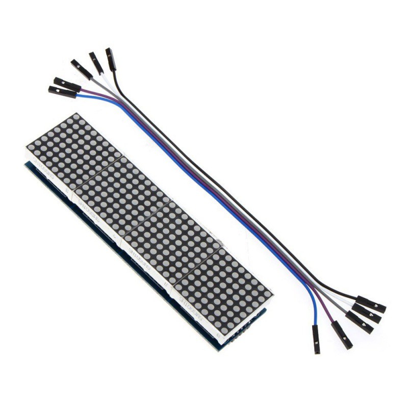 4 In 1 Dot Matrix Mcu Led Display โมดูลเชื่อมต่อ Arduino 5 ชิ้นสีแดง - drumstick.th - ThaiPick