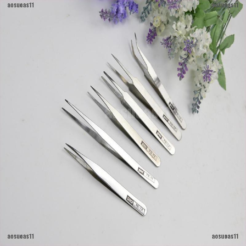 Forceps Set 8-Piece Stainless Steel Tweezers Set - Includes Magnifying ...