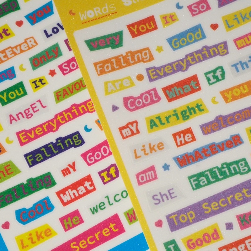 Words Deco Sticker (Are you young at Heart Collection) - salmonplease ...