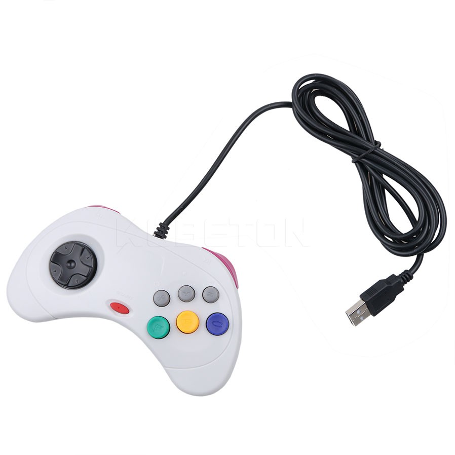 เกมแพด:Kebidu 1CS USB Wired Gamead 6 Buttons Game Controller Joyad ...