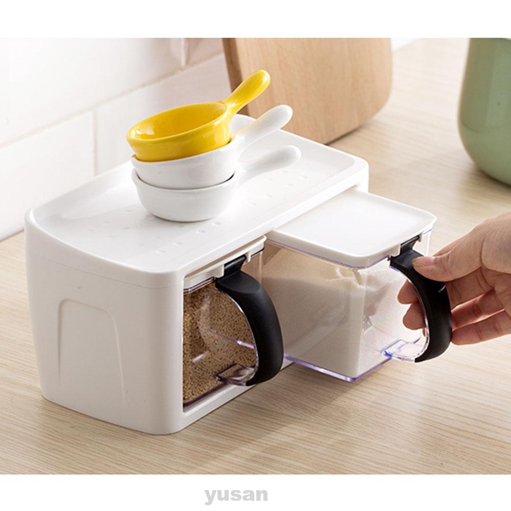 Spice Jar Seasoning Bottle With Handle Kitchen Storage Boxes Condiment ...