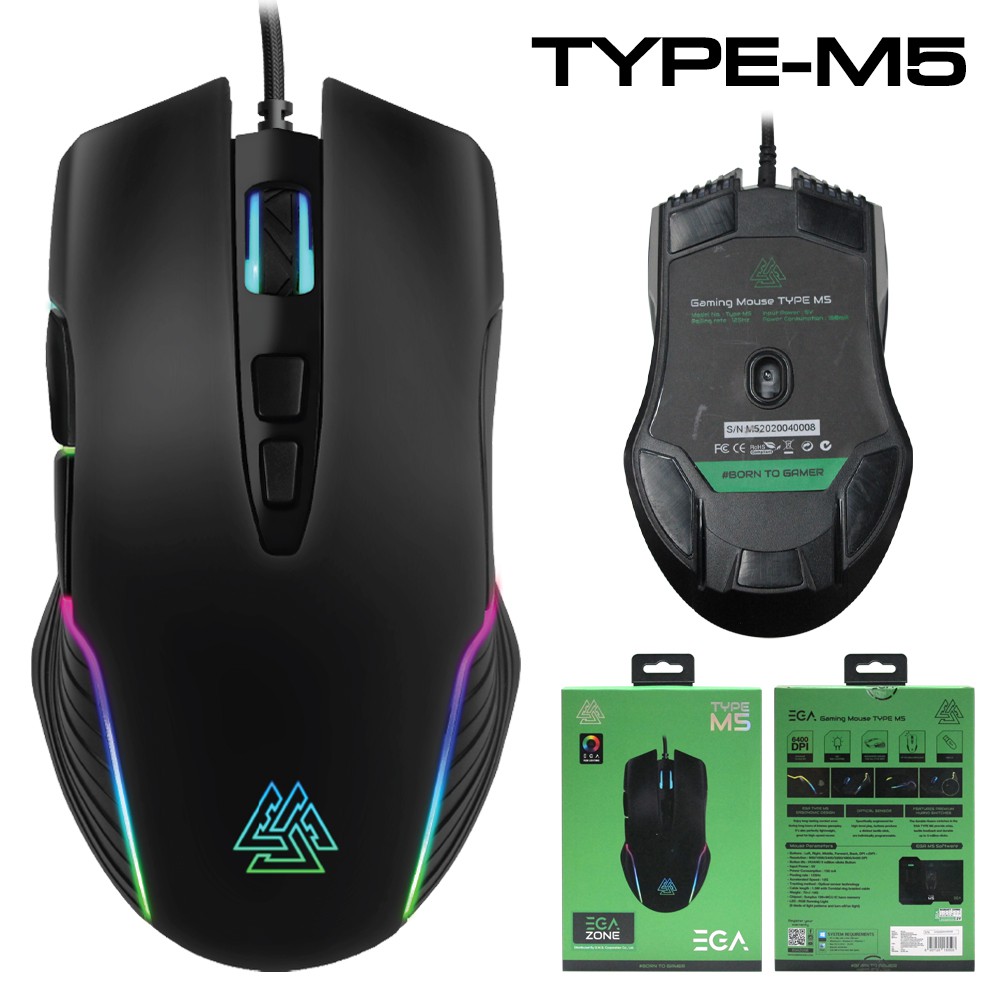EGA Type-M5 RGB Gaming Mouse | Shopee Thailand