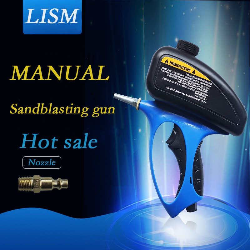 Manual Sandblasting Gun Easy Operated Pneumatic Sprayer Tool Practical ...