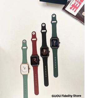 ขายSq13 100ori (GUOU Watch) นาฬิกาข้อมือเจลลี่ ทรงสี่เหลี่ยม ขนาดเล็ก ...
