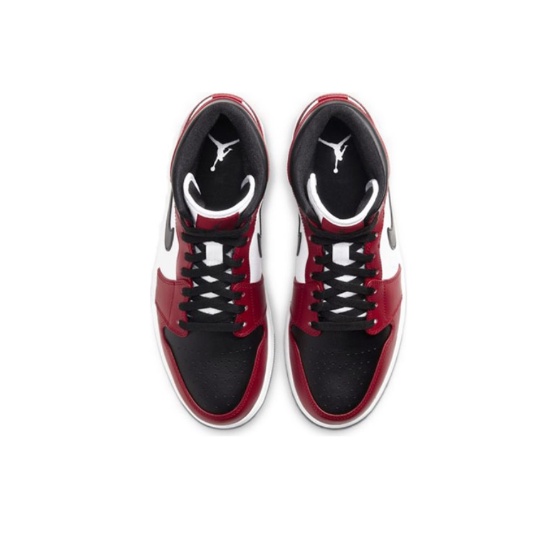 NIKE Air Jordan 1 Mid Gym Red Chicago Black Red Toe ร้านรองเท้า UUแท้ ...