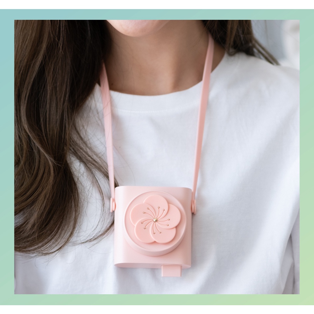 Uareliffe Portable Spray Fan USB Rechargeable Mini Hanging Neck ...