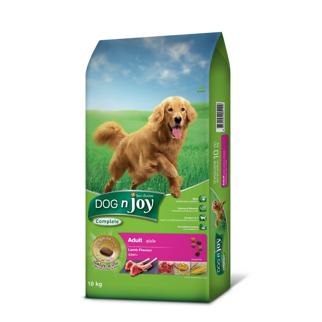 Dog n joy ด็อก เอ็นจอย คอมพลีส อาหารชนิดแห้งสำหรับสุนัขโต 10 kg (เลือก ...