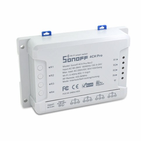 Sonoff 4CH Pro R3 ประกัน 1 เดือน สวิตช์เปิดปิดไร้สายผ่านระบบ Wi-Fi ...