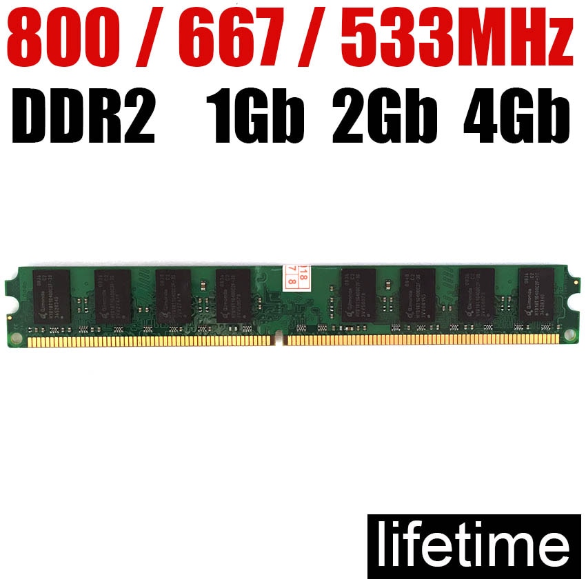 RAM Memory DDR2 4Gb 2Gb 1Gb 8Gb DDR 2 4 Gb / For PC RAM memoria ddr2 800 8G 4G 2G 1G 667 533 ...