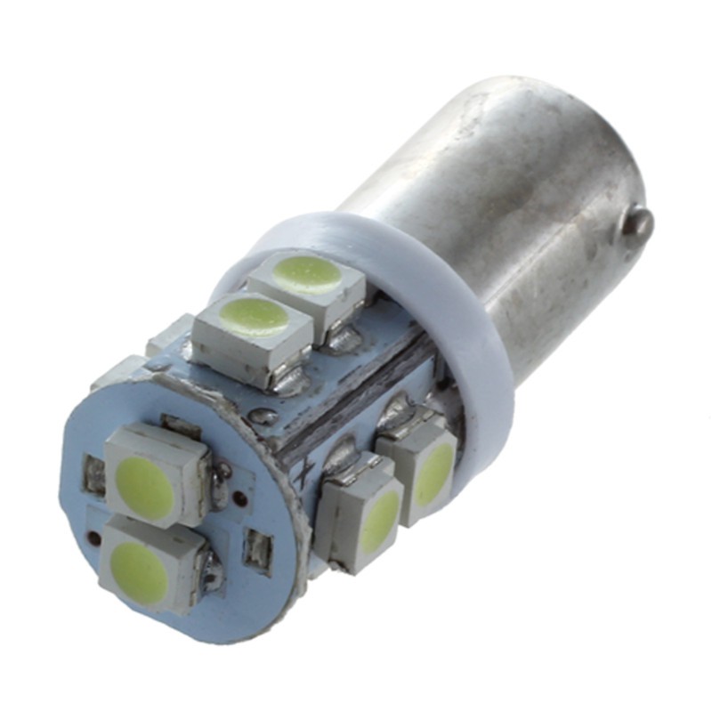 2X T11 BA9S T4W 10-SMD Xenon White Hi-Power LED Side Light Lamp Bulb ...